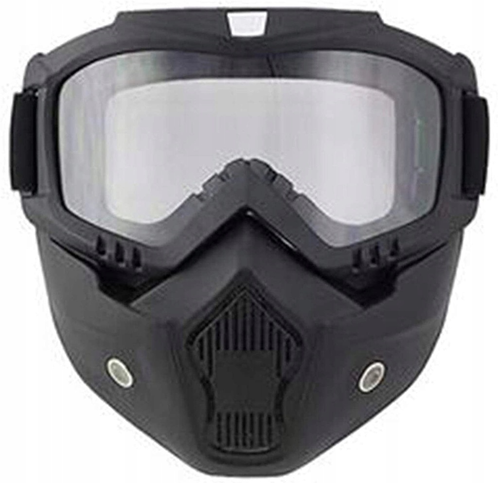 MASKA GOGLE OKULARY CROSS MOTOCYKLA ROWERU QUADA - 10019405552 ...