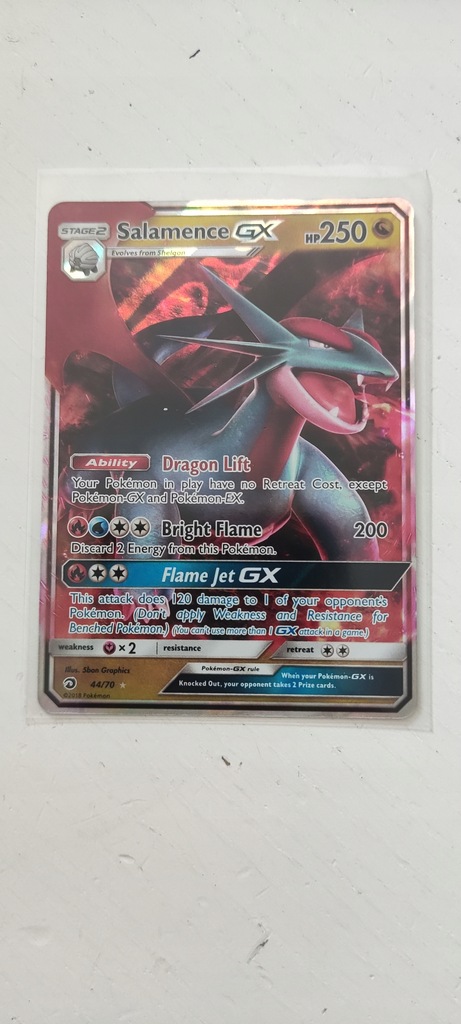 #44/70 Salamence GX ULTRA RARE Dragon Majesty - 12336351422 - oficjalne archiwum Allegro