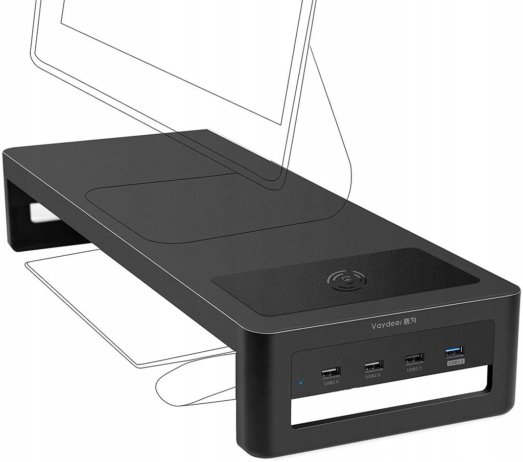 Vaydeer Dual Monitor Stand z 4 portami - 11437663924 - oficjalne ...