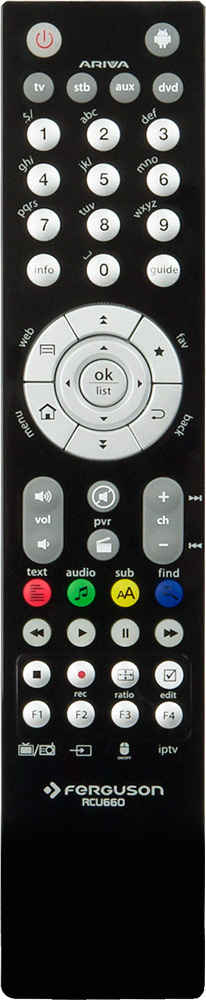 Pilot Ferguson RCU 600 650 660 do Tuner Dekoder Ariva 103 255 Combo i ...