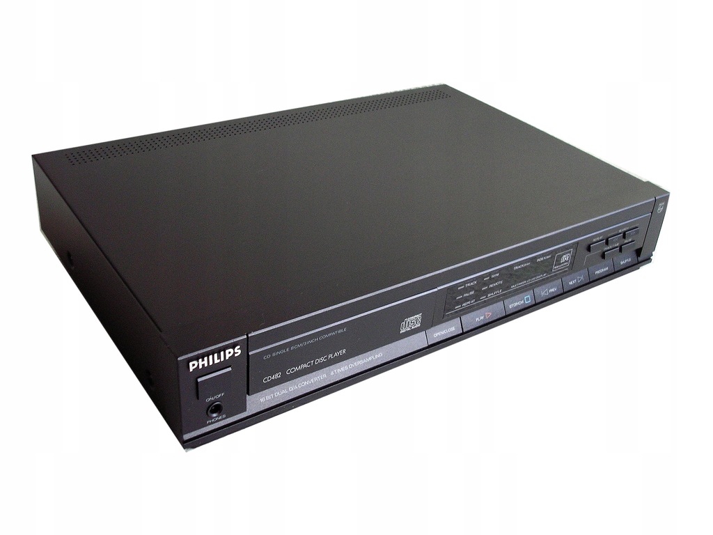 PHILIPS CD-482 / 16 bit TDA 1543 / HI END / 1988r. - 12970536513 ...