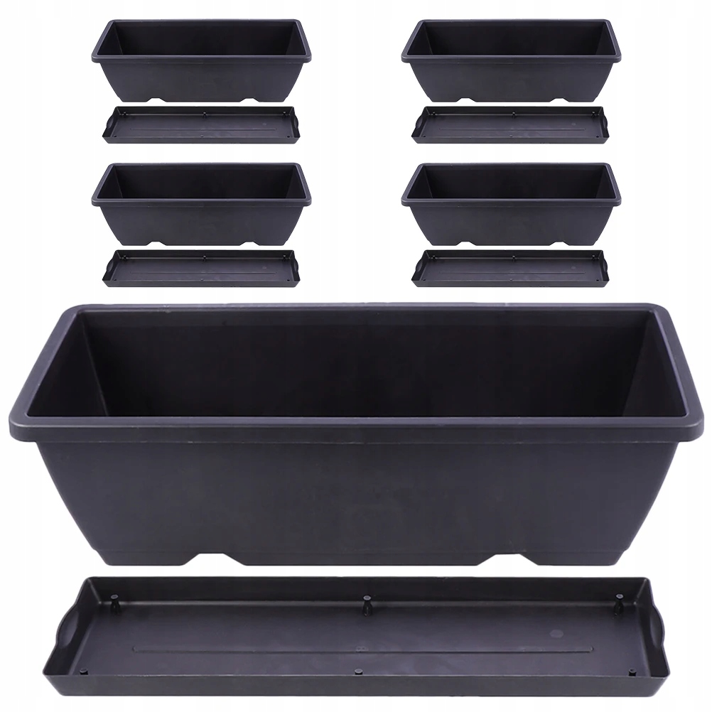 Plastic Plant Pot Pots Rectangle Flower - 13722629659 - oficjalne ...