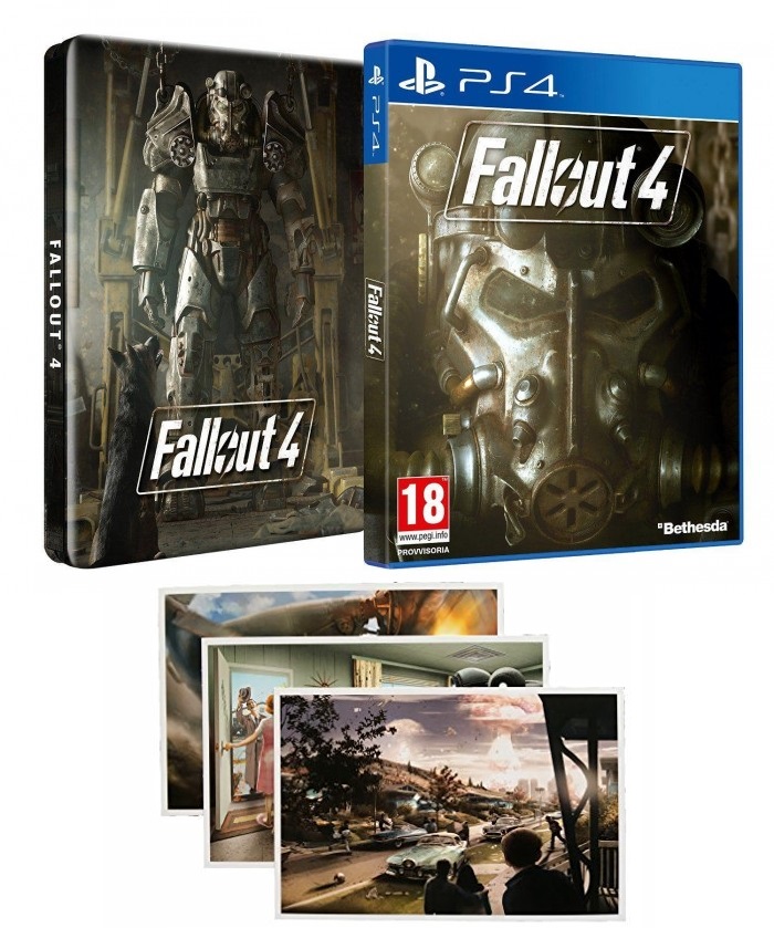 PS4 FALLOUT 4 + STEELBOOK + POCZTÓWKI NOWA - 7608574716 - oficjalne ...