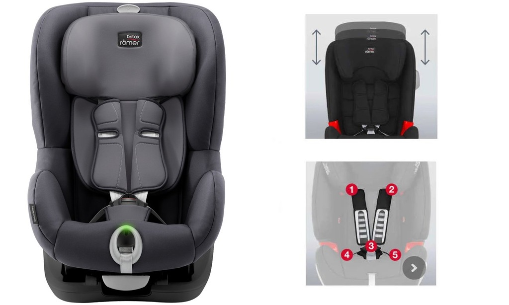 Britax-Romer King II LS Black Series Storm Grey - 13209970435 - oficjalne archiwum Allegro