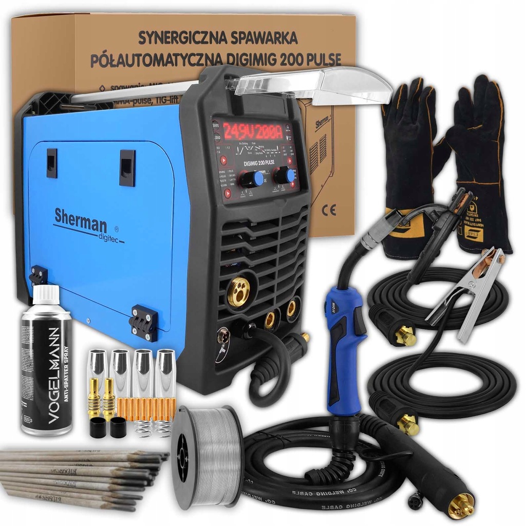 Zestaw Sherman DIGIMIG 200 Pulse MIG MIGOMAT - 12521484013 - oficjalne archiwum Allegro