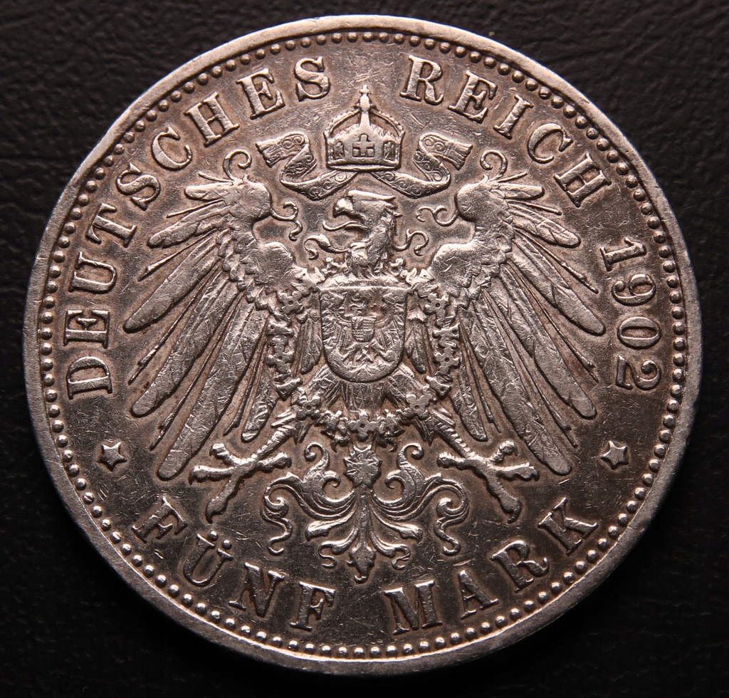 ANK NIEMCY WILHELM II 5 MARK 1902 - 14484456640 - oficjalne archiwum Allegro