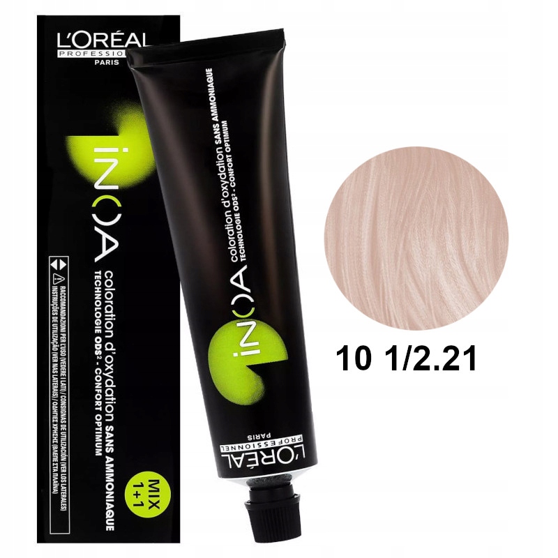 LOREAL INOA 10 1/2.21 BEZAMONIAKOWA TRWAŁA FARBA - 11110812313 ...