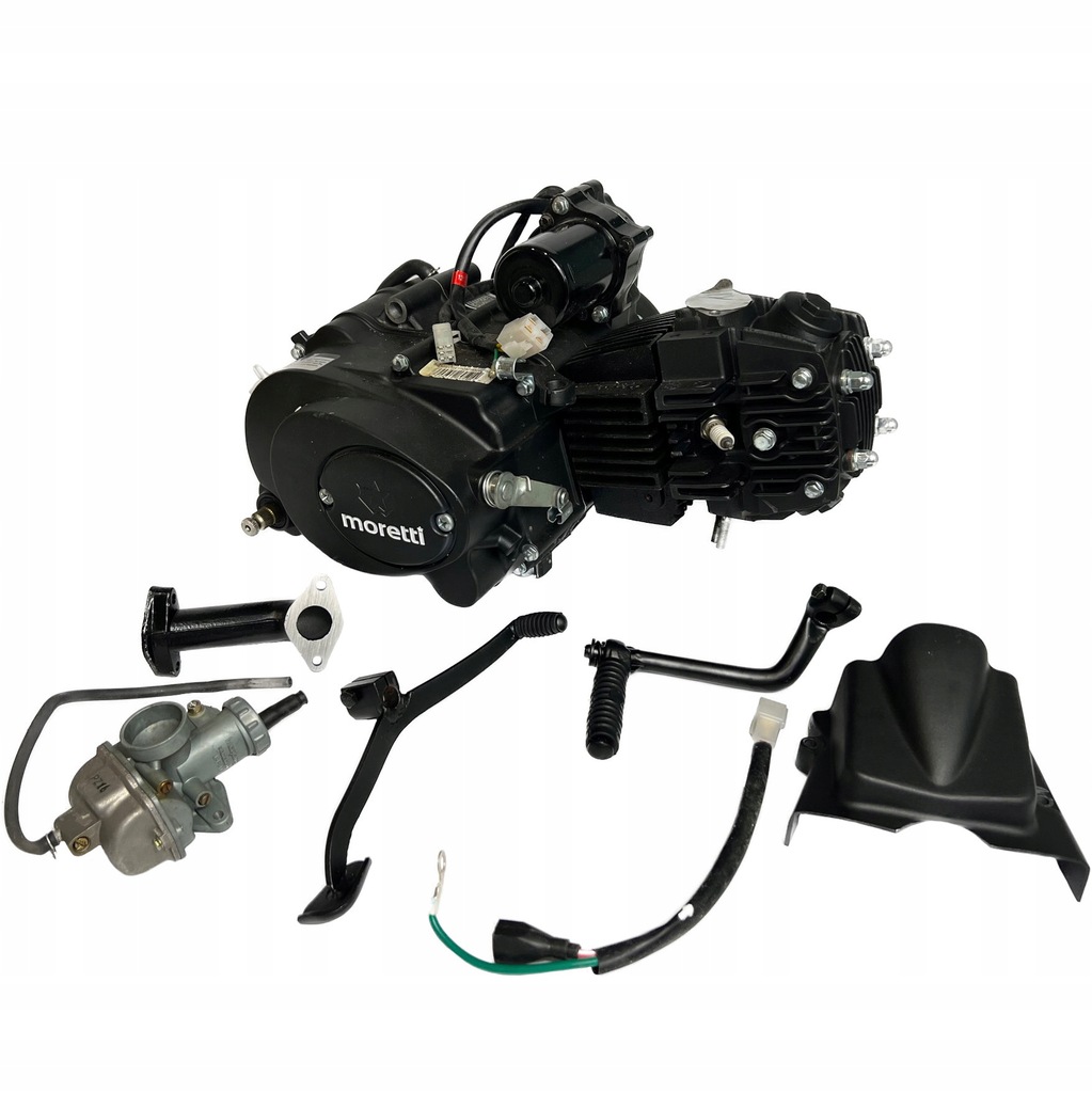 SILNIK motorower 139FMB czarny gaźnik kopka 110CC - 12653084526 ...