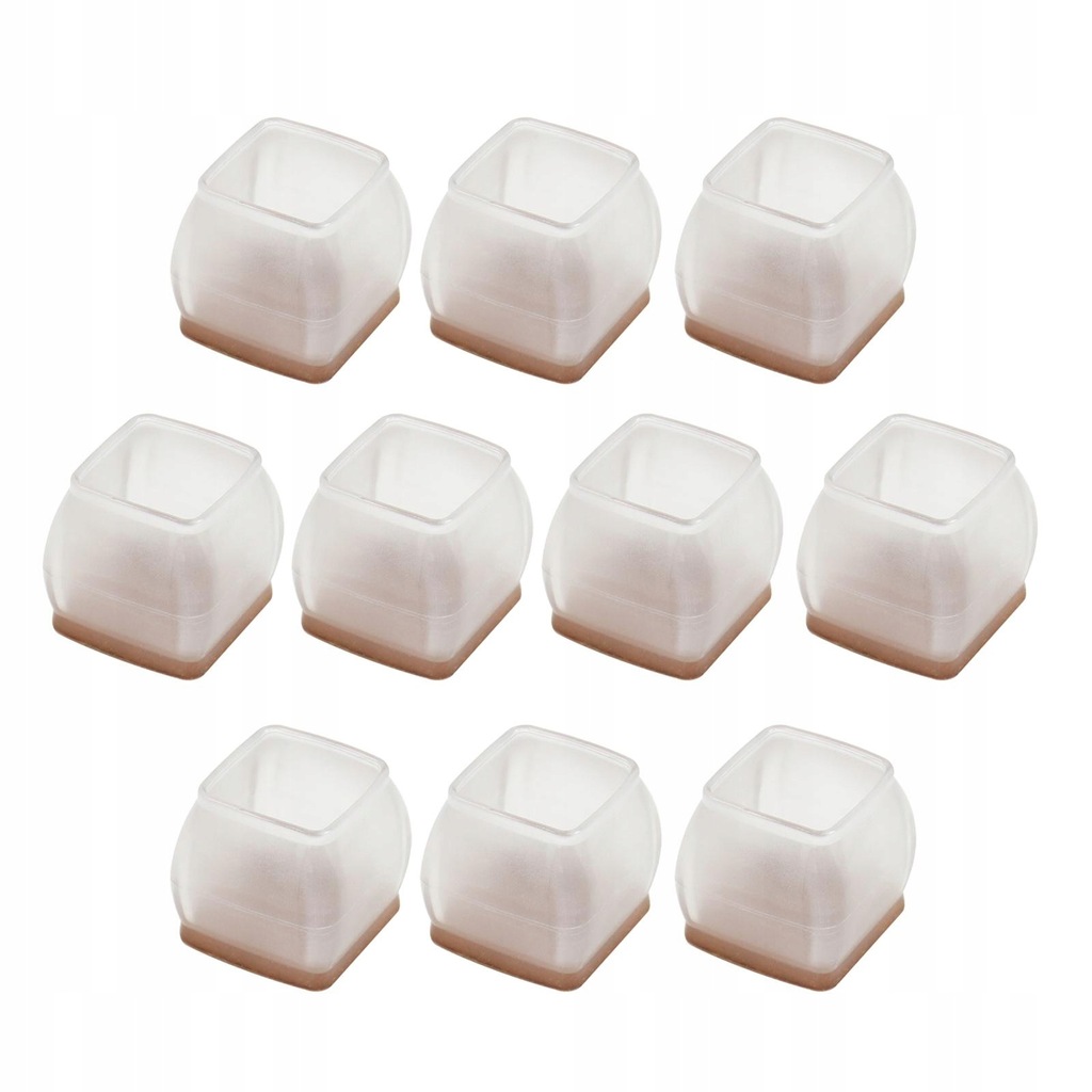 silicone leg caps Chair Leg Caps Square L Clear - 13672364471 ...