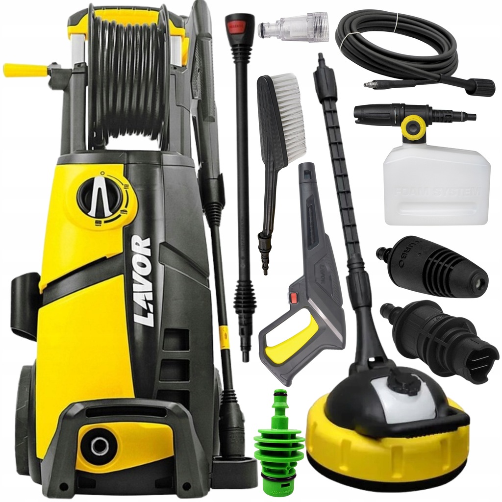 Myjka Ciśnieniowa 350 BAR ew LAVOR EXTREME X8 FLEX ALU 180 ZESTAW DO KOSTKI - 15693699875 ...