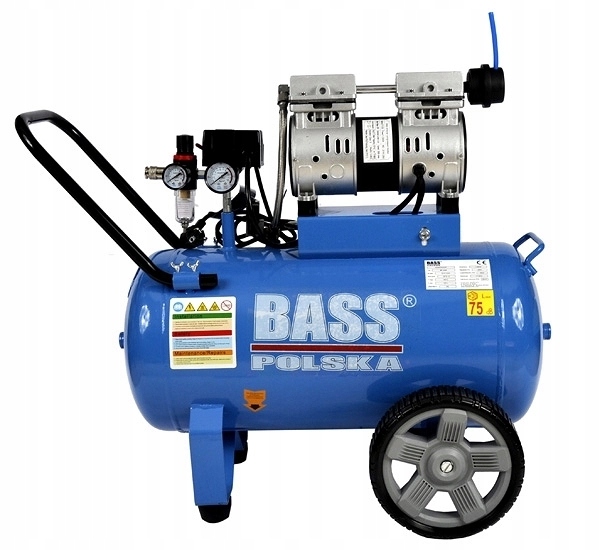 Kompresor powietrza 50l 1,4kW Bass Polska 4425 bez - 12556754813 - oficjalne archiwum Allegro