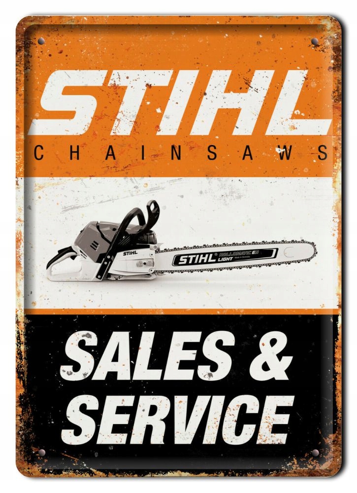 STIHL PLAKAT METALOWY SZYLD OBRAZEK RETRO #20363 - 11663196010 ...