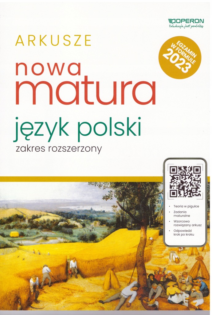 Nowa matura JĘZYK POLSKI rozszerzon Arkusze Operon - 12782808897 ...