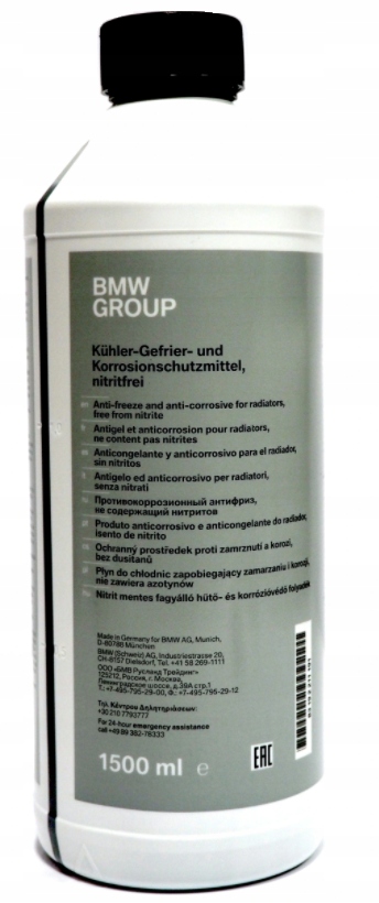 ORYGINALNY PŁYN CHŁODNICZY BMW 83192211191 1,5L - 8549845358 ...
