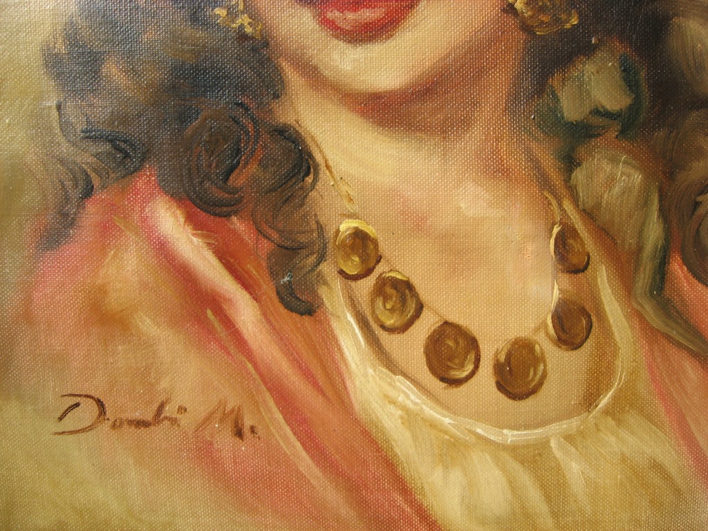 PORTRET CYGANKI Piękny sygnowany obraz - 12609133953 - oficjalne ...