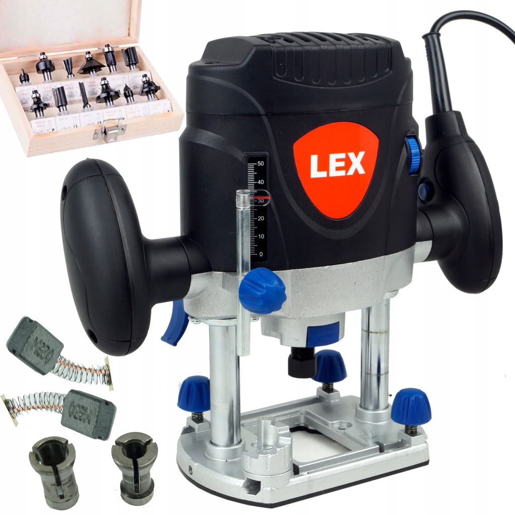 FREZARKA GÓRNOWRZECIONOWA RĘCZNA DO DREWNA + FREZY - 7900019903 ...