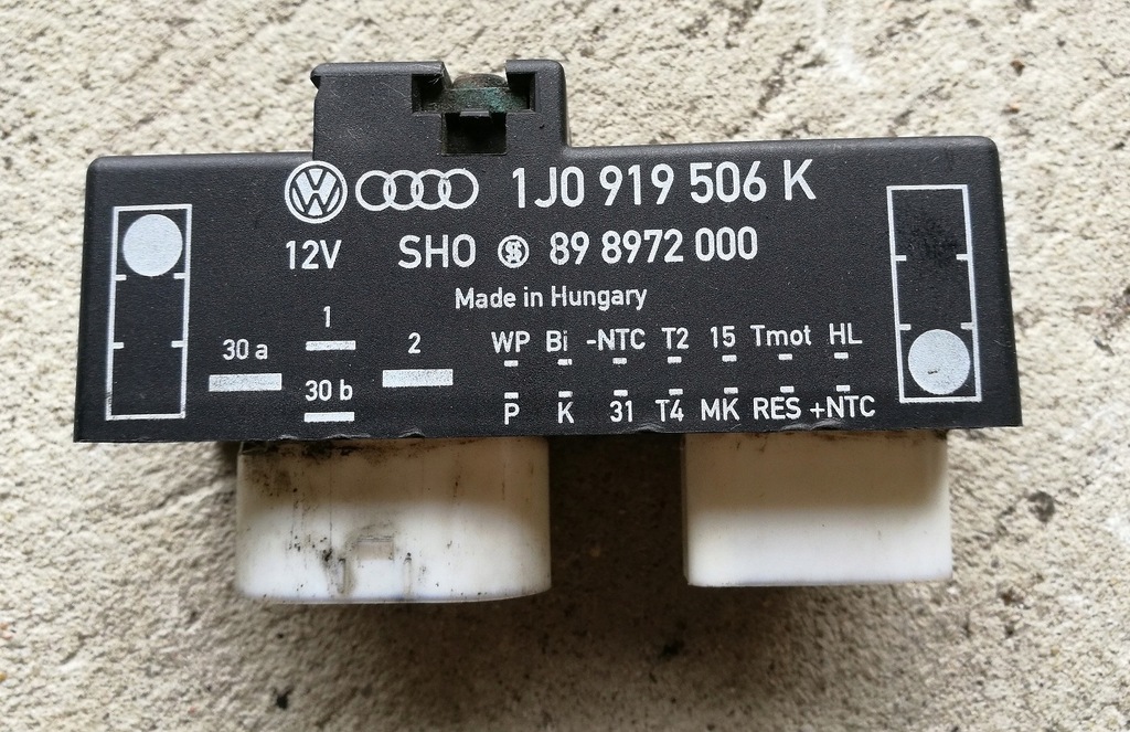 STEROWNIK WENTYLATORÓW AUDI VW SEAT SKODA 1J0919506K Leon A3 Golf iV ...