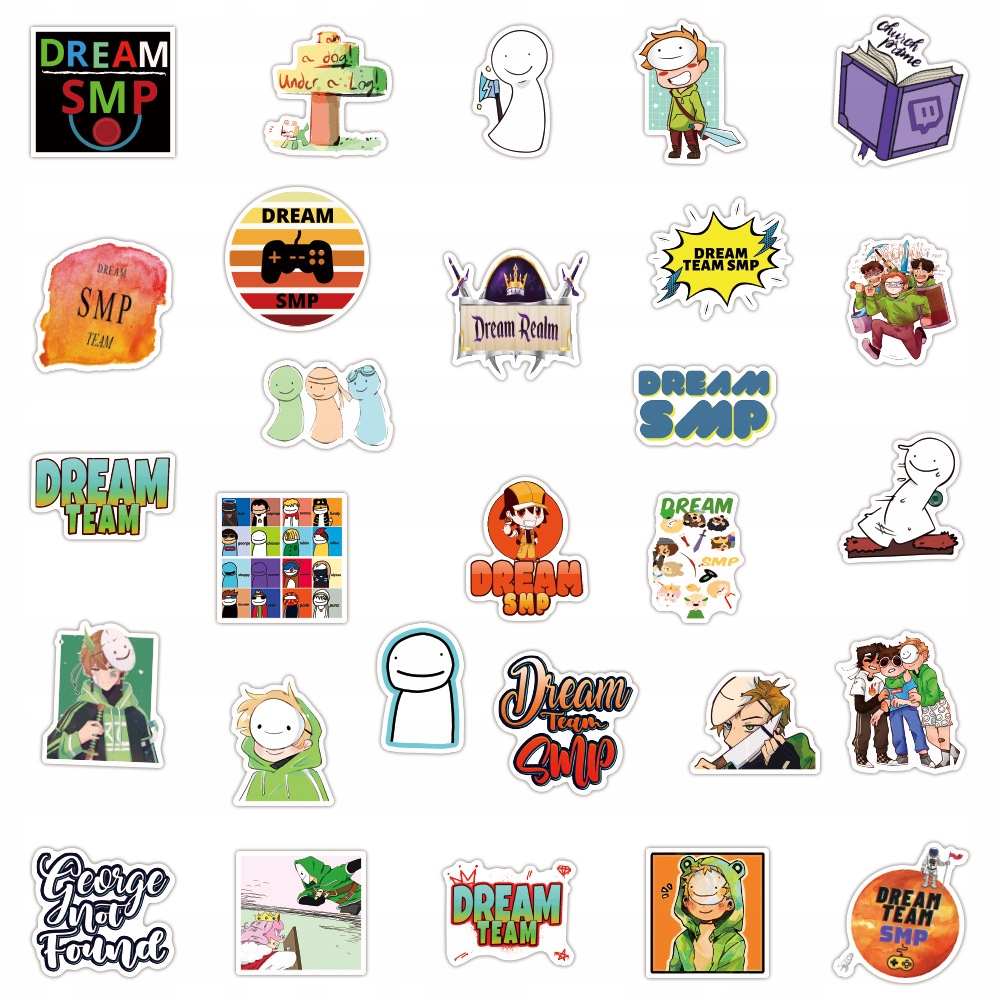 100 Dream Smp hotspot naklejki graffiti notebook d - 11925488805 ...