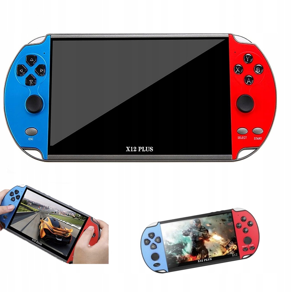 MINI KONSOLA PRZENOŚNA X12PLUS 16 GB DO 1000 GIER - 13992921053 ...