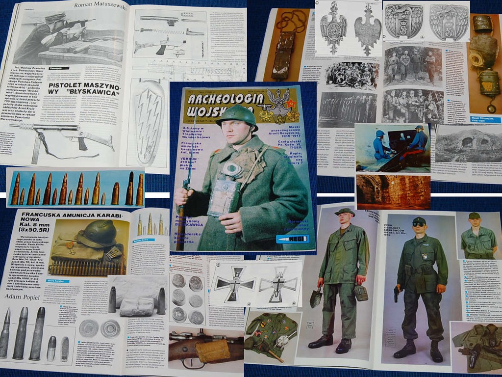 'Archeologia Wojskowa' 5 amunicja karabinowa 8mm - 12733804515 - oficjalne archiwum Allegro