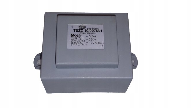 Transformator INDEL TSZZ 10/007M/1 230/12V 833mA z defektem. - 12450809111 - oficjalne archiwum ...