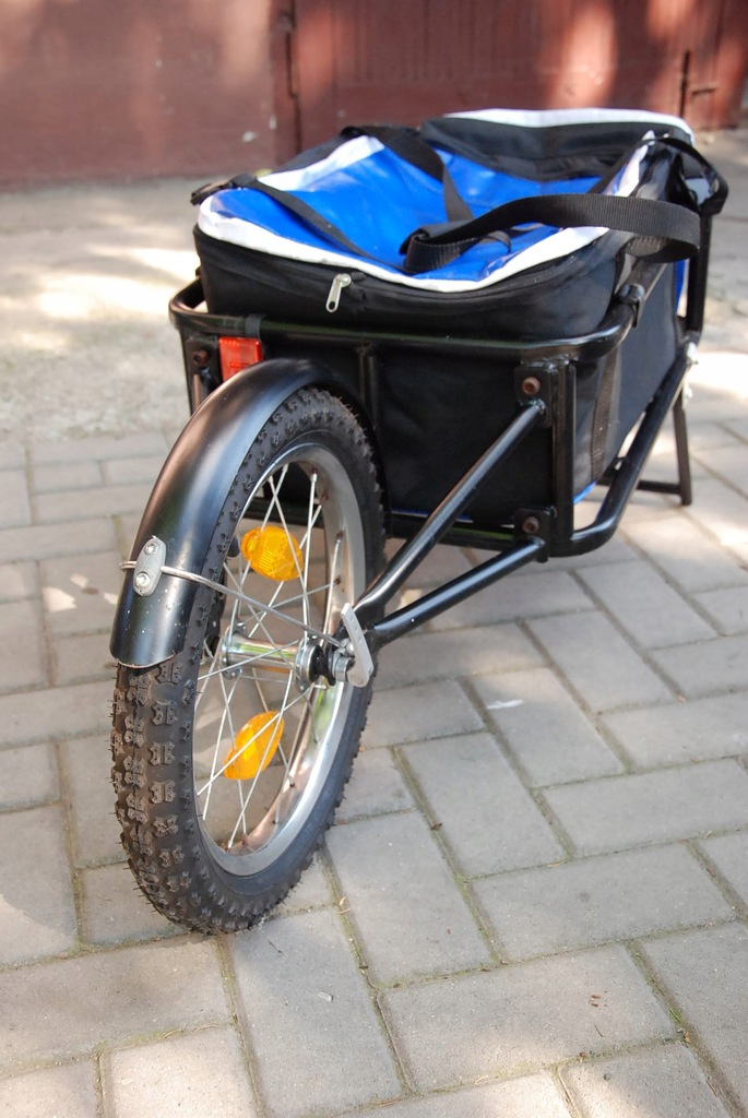 przyczepka rowerowa towarowa jednokołowa - 7460958966 - oficjalne ...