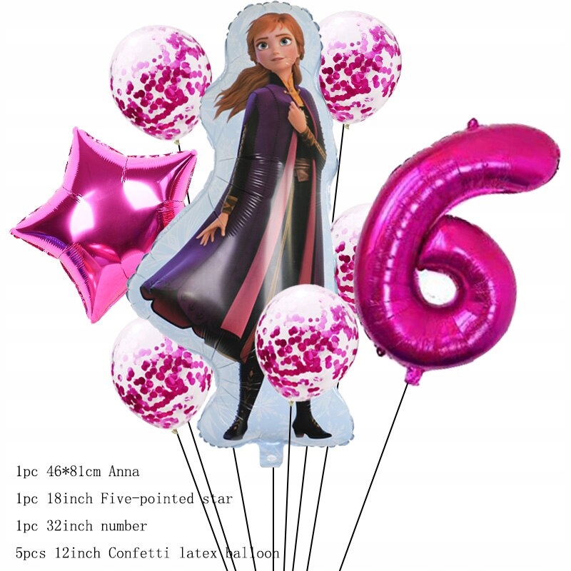 Anna numer 6 Elsa Olaf Disney Frozen księżniczka b - 12355021615 ...