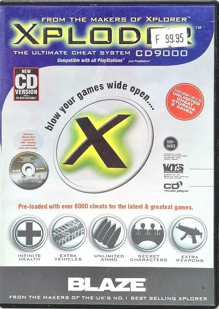 XPLORER Ultimate Cheat System CD 9000 PSX PS1 - 11723300999 - oficjalne ...