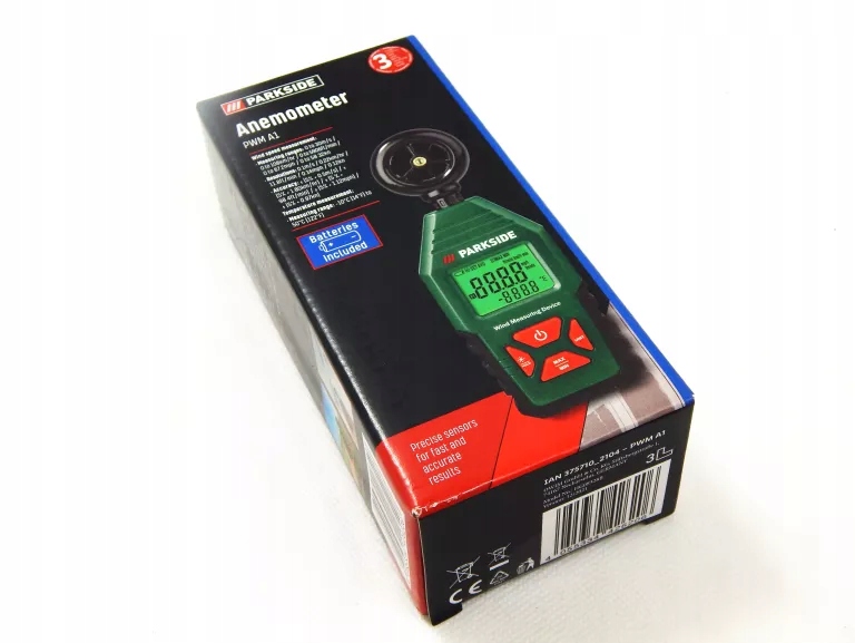 ANEMOMETR PARKSIDE PWM A1 - 12485431019 - oficjalne archiwum Allegro