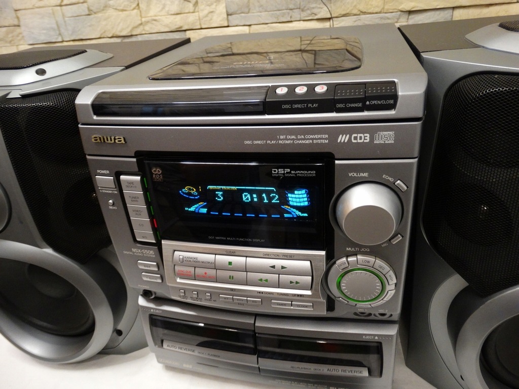 WIEŻA AIWA NSX-S506+KOLUMNY+PILOT SPRAWNA - 12815244187 - oficjalne archiwum Allegro