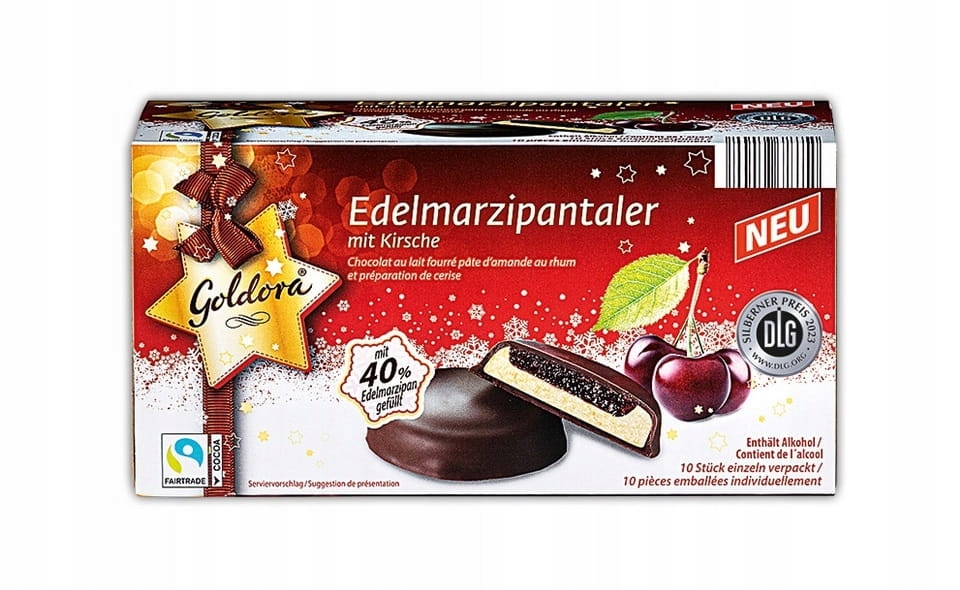 Goldora Finest Marzipan Cherry talarki marcepanowe z wiśnią 300g ...