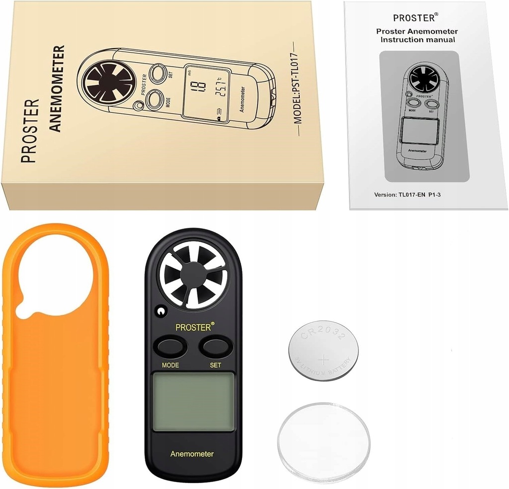 Anemometr Proster PST-TL017 miernik prędkości wiatru. - 15039897274 ...