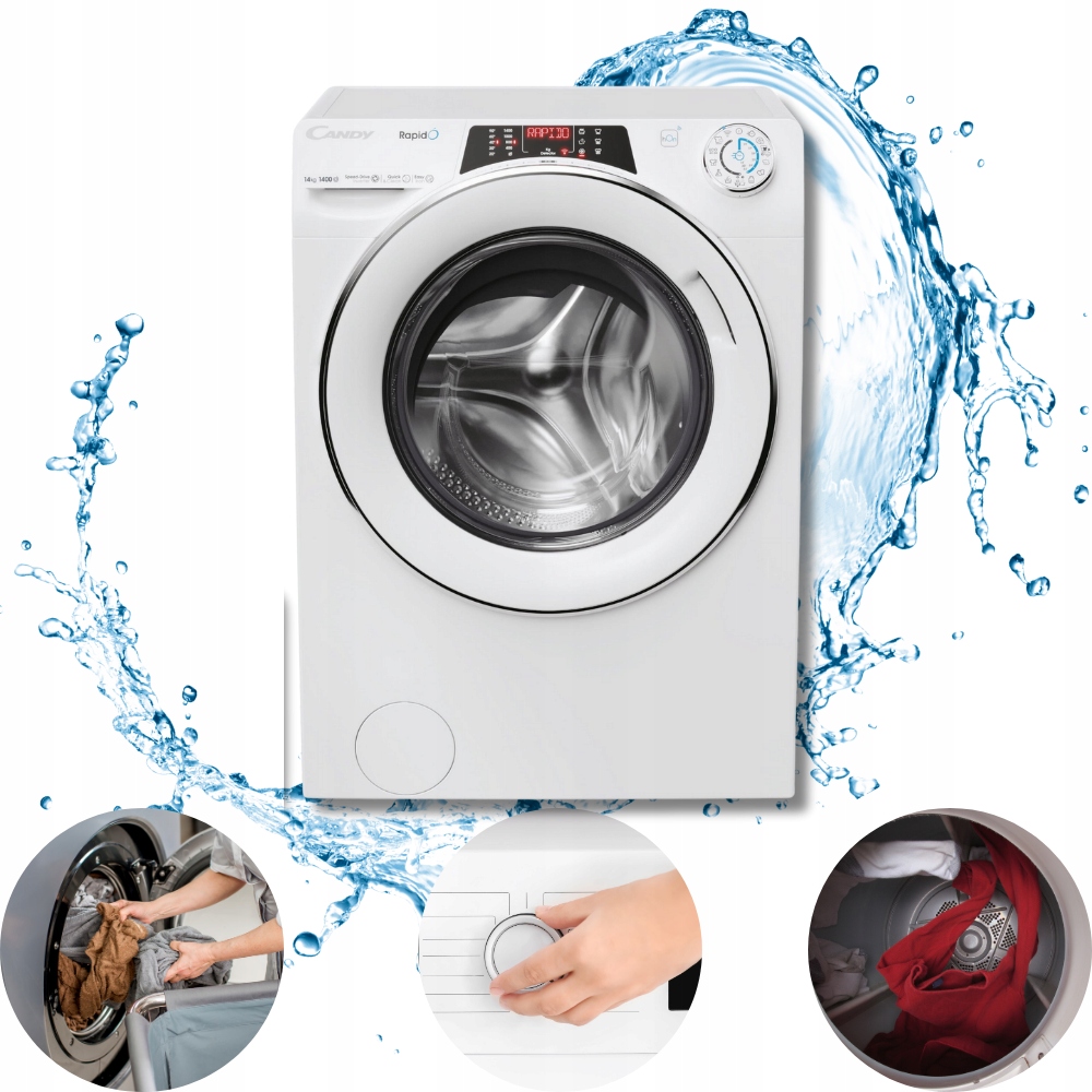 Pralka CANDY RO14146DWMCT/1-S 14kg 1400 obr OUTLET D3114 - 14700821975 ...