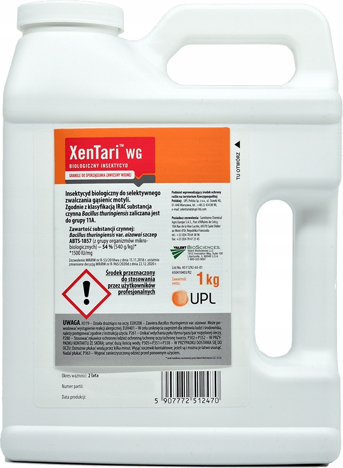 XENTARI WG 1KG owadobójczy insektycyd - 13770260964 - oficjalne ...