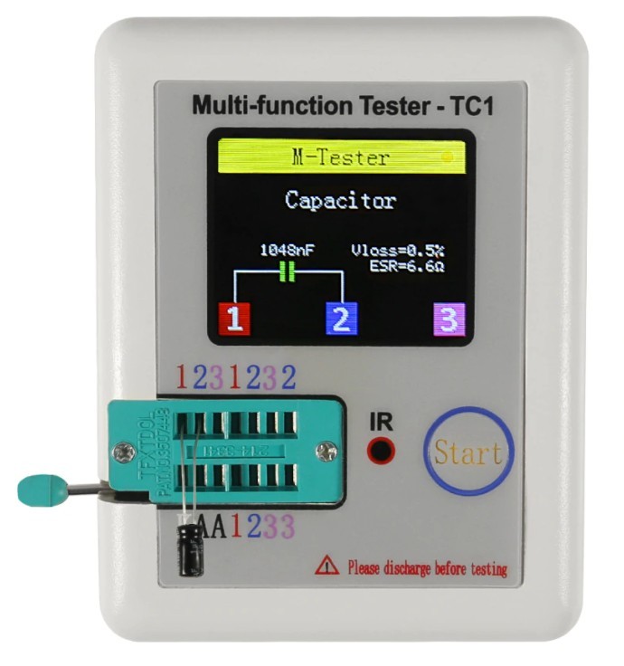 LCR-TC1 - tester tranzystorów i elementów RLC - 13492376579 - oficjalne ...