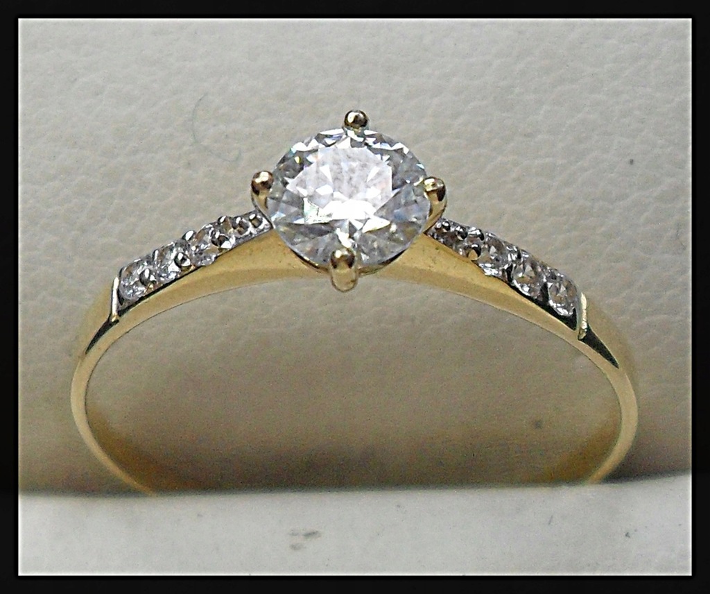 PIEKNY BRYLANT 0,51CT ZLOTO CERTYFIKAT - 13632558695 - oficjalne archiwum Allegro