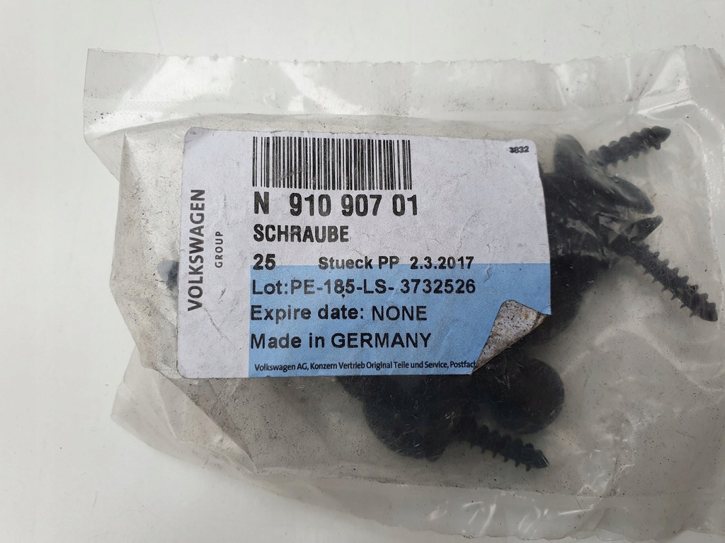 VW AUDI ZESTAW ŚRUB MONTAŻOWYCH N91090701 - 8665685165 - oficjalne ...