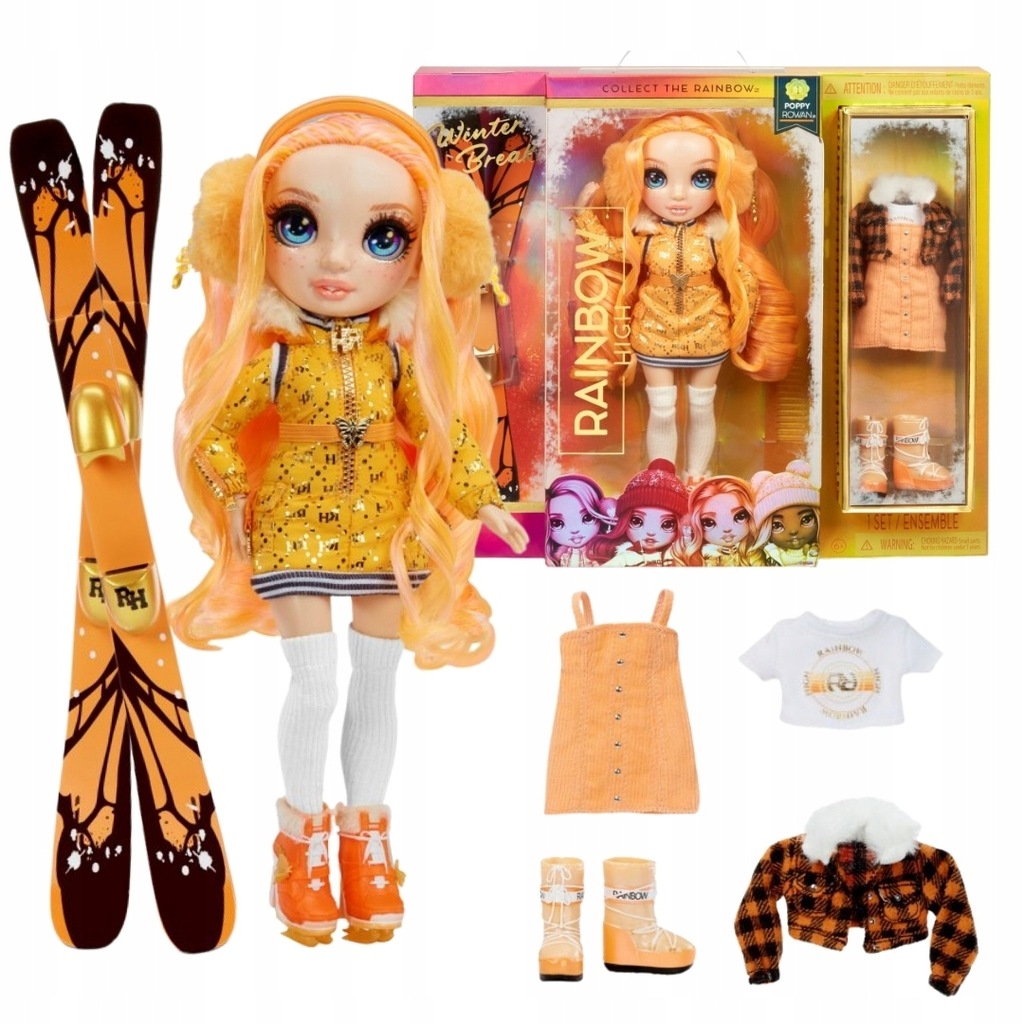 RAINBOW HIGH LALKA POPPY ROWAN WINTER BREAK - 11256563273 - oficjalne ...