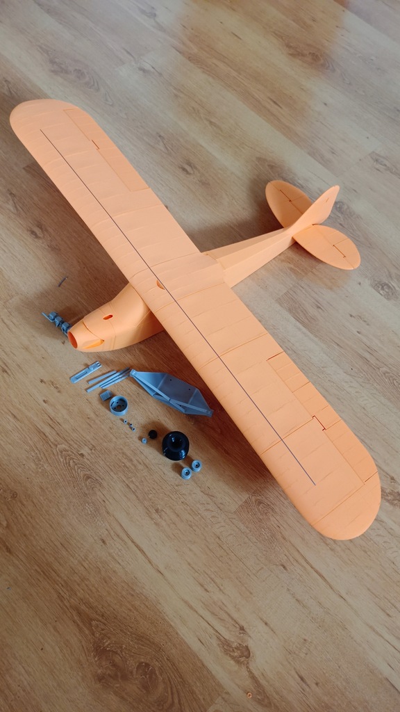 PIPER J-3 CUB 1m 42in Samolot RC KIT druk 3D LWPLA - 12610936117 ...