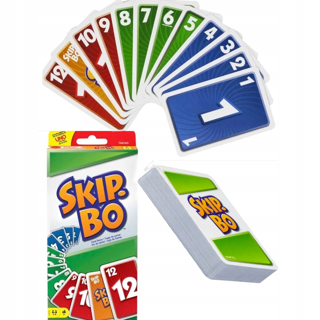 UNO SKIP BO - gra karciana karty jak remik 162 - GRA RODZINNA ...