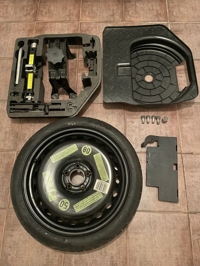 AUDI A4 B8 A5 KOŁO DOJAZDOWE ZAPASOWE PIANKA KPL - 13421586500 ...