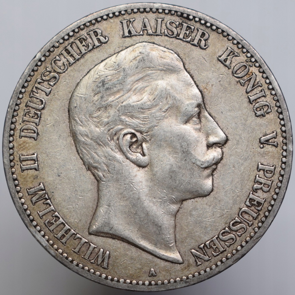 1904 Niemcy Cesarstwo Prusy Wilhelm II - 5 marek - 14903913977 - oficjalne archiwum Allegro