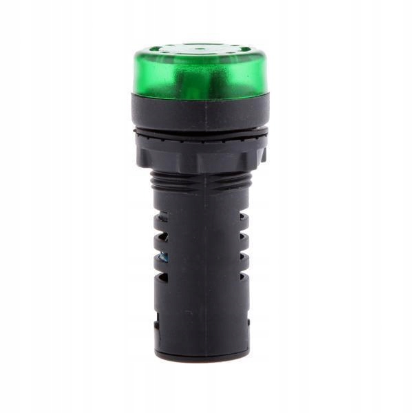 3x DC 12V 22mm Green LED Buzzer Alarm Signal Light Flash Buzzer Beep ...