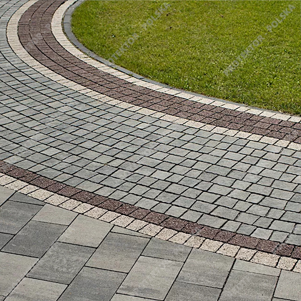 kostka brukowa LOGO BRUK-BET gr.6 cm kolor grafit ścieżka - 15047857441 - oficjalne archiwum Allegro