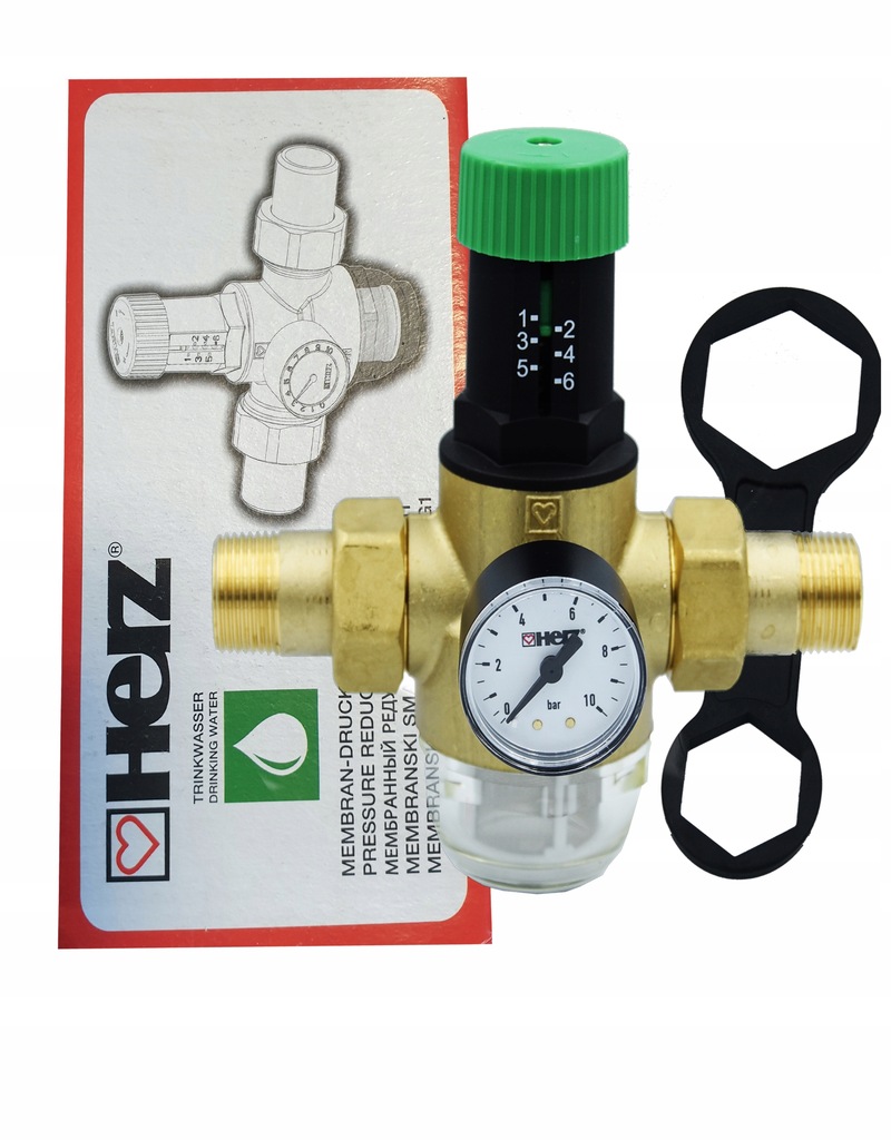 REDUKTOR CIŚNIENIA WODY HERZ 3/4'' - 11783679837 - oficjalne archiwum Allegro