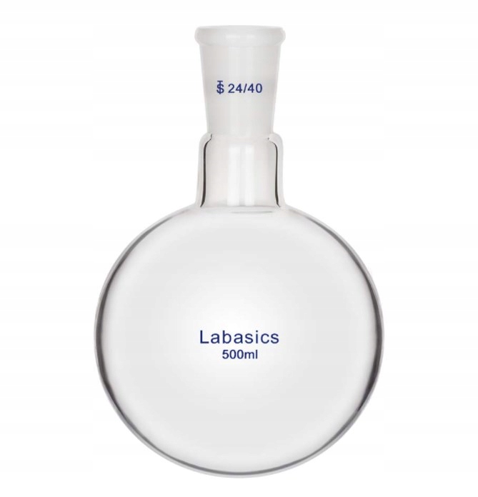 KOLBA LABORATORYJNA SZKŁO OKRĄGŁODENNA 500ML 24/40 - 11400281603 ...