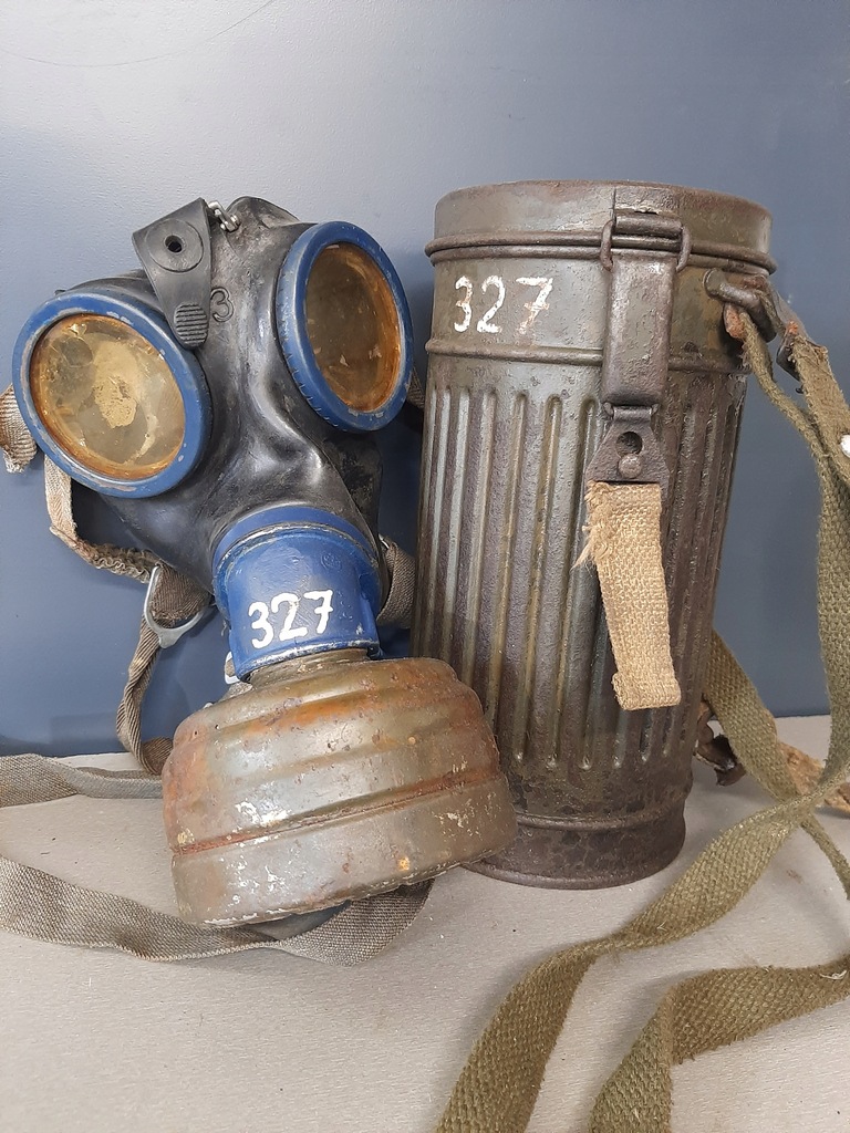Niemiecka Maska Przeciw Gazowa Puszka na maskę PGAZ Wehrmacht rzesza - 14930538196 - oficjalne ...