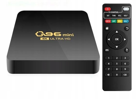 Odtwarzacz multimedialny Smart TV Box Q96 Mini 4K ultra HD Android ...