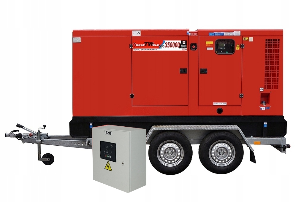 AGREGAT PRĄDOTWÓRCZY WYCISZ. 350 KVA PRZYCZEPA ATS - 13231029675 - oficjalne archiwum Allegro