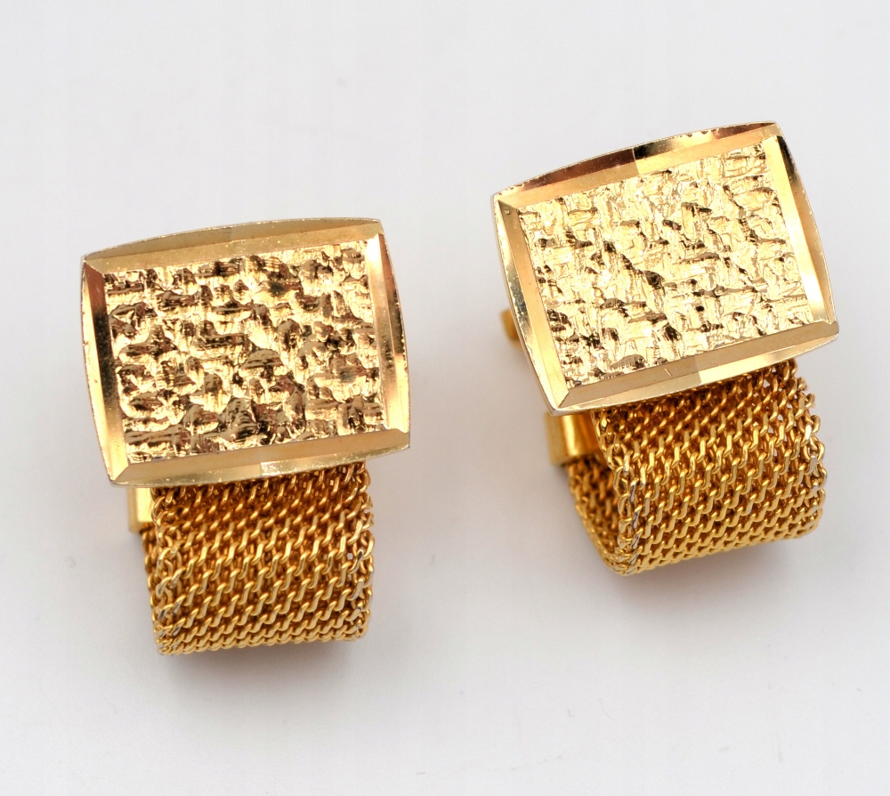 Pozłacane Spinki do Mankietów Retro - 13464354157 - oficjalne archiwum ...